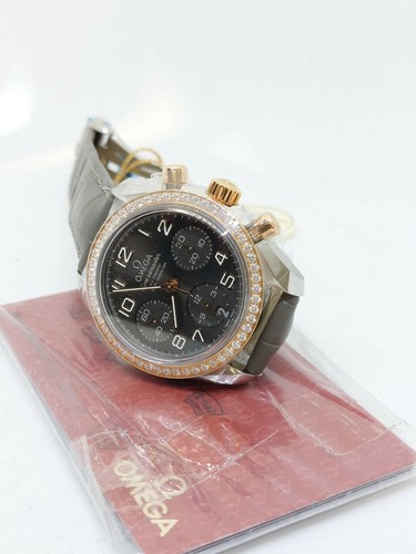 Omega 18K Half Rose Gold Speedmaster Chronograph REF: 324.28.38.40.06 ...