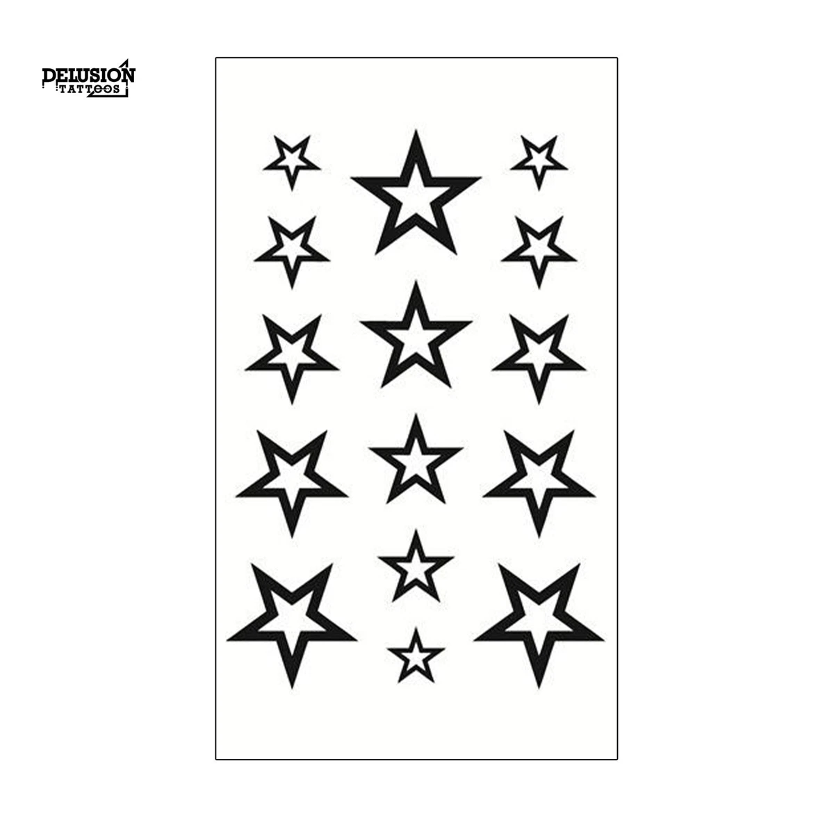 Black Stars Tattoo Designs
