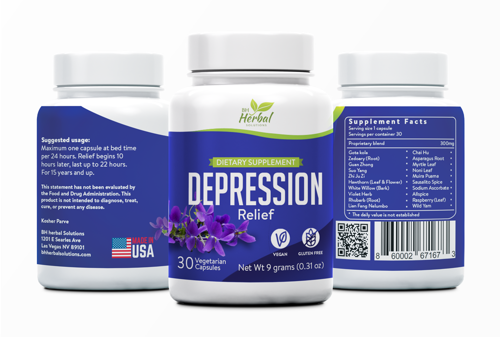 Depression Relief - Mood Enhancer - Naturally Feel Upbeat - Anti ...