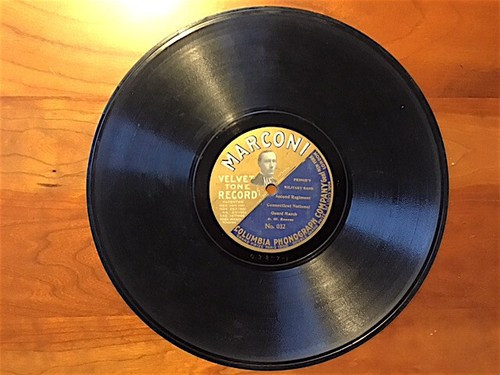 1906 Marconi "Velvet Tone" 78 rpm record - Prince's Military Band, No ...