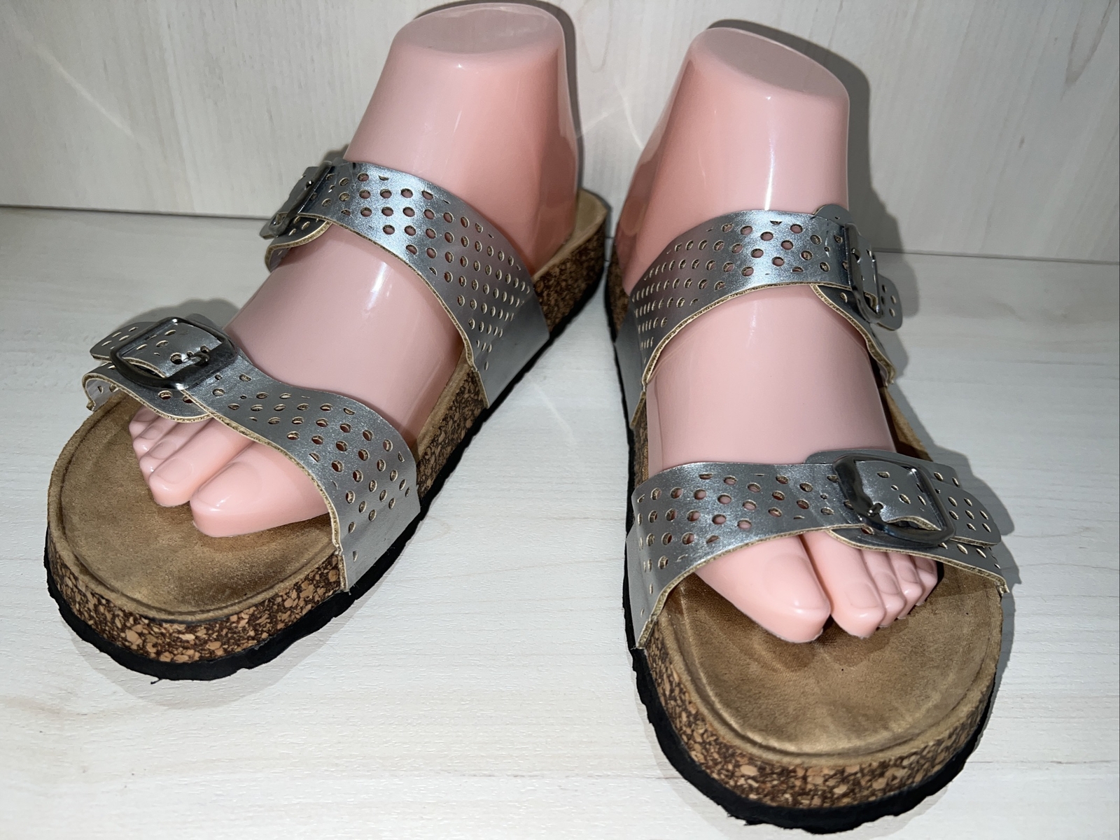 Alexis Bendel Women's 8.5M Peggy Double Strap Slide S… - Gem