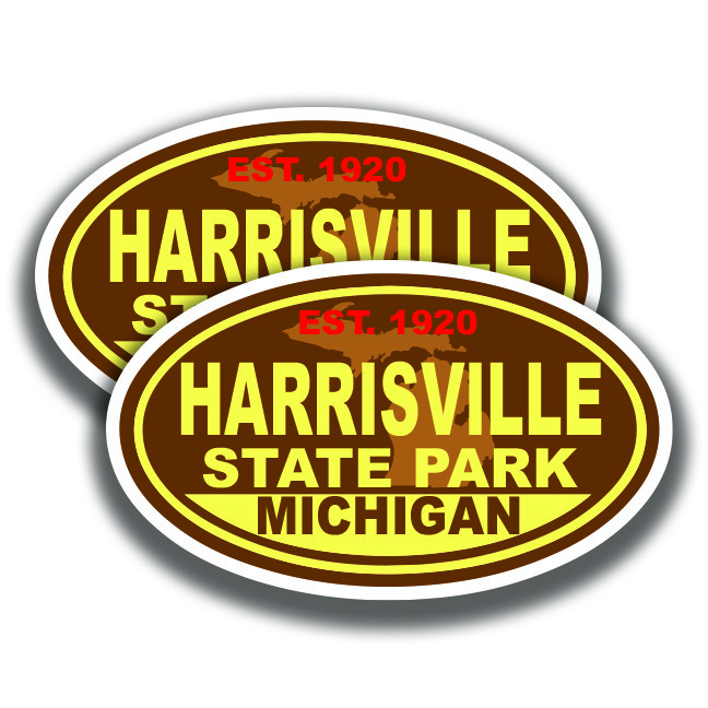 HARRISVILLE STATE PARK DECAL Michigan 2 Stickers Bogo Car Window | eBay