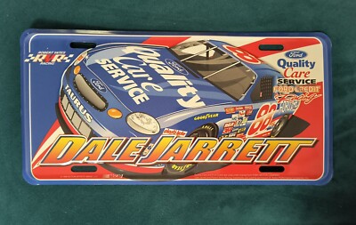 Dale Jarrett Nascar Booster License Plate Ford Racing Motorsports ...