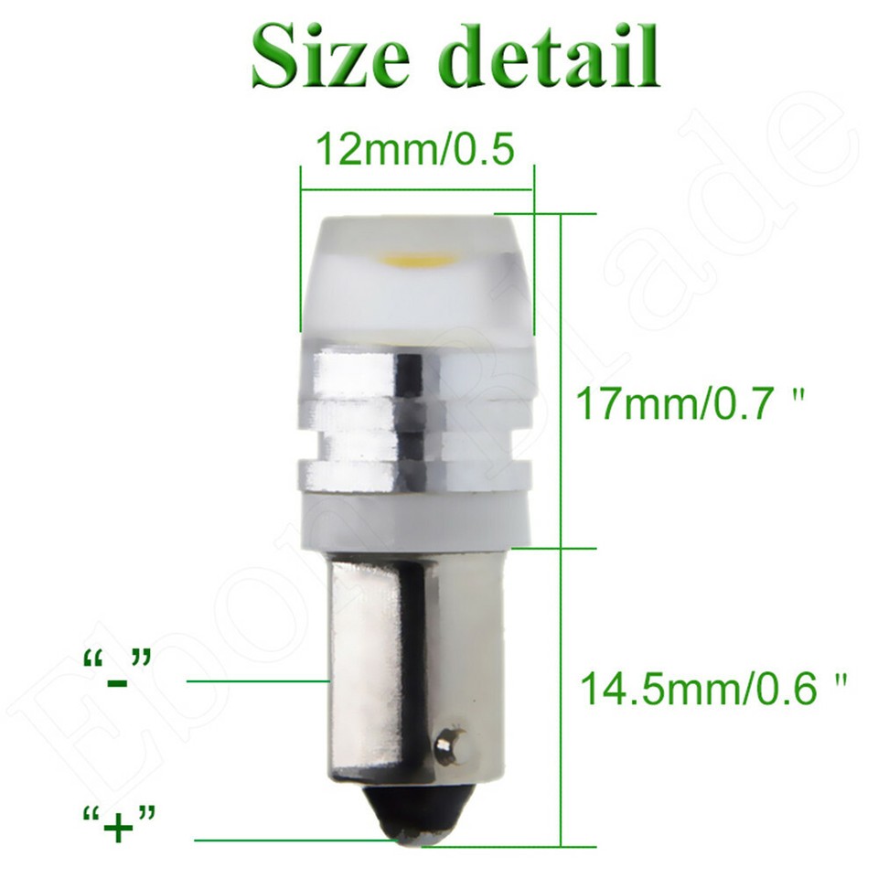 2 X T11 BA9S 1445 39431 64111 T4W LED Car Light Bulb Lamp 24V COB 2W ...