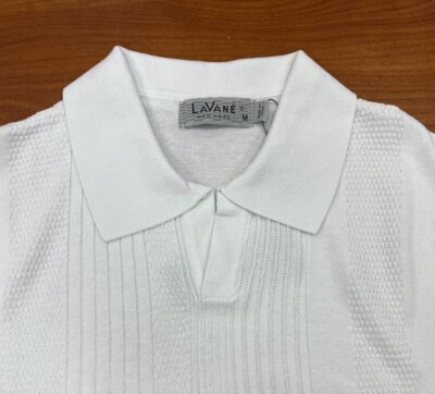 SUMMER LaVane Men's WHITE Light Weight Short Sleeve Sweater M-2X | eBay