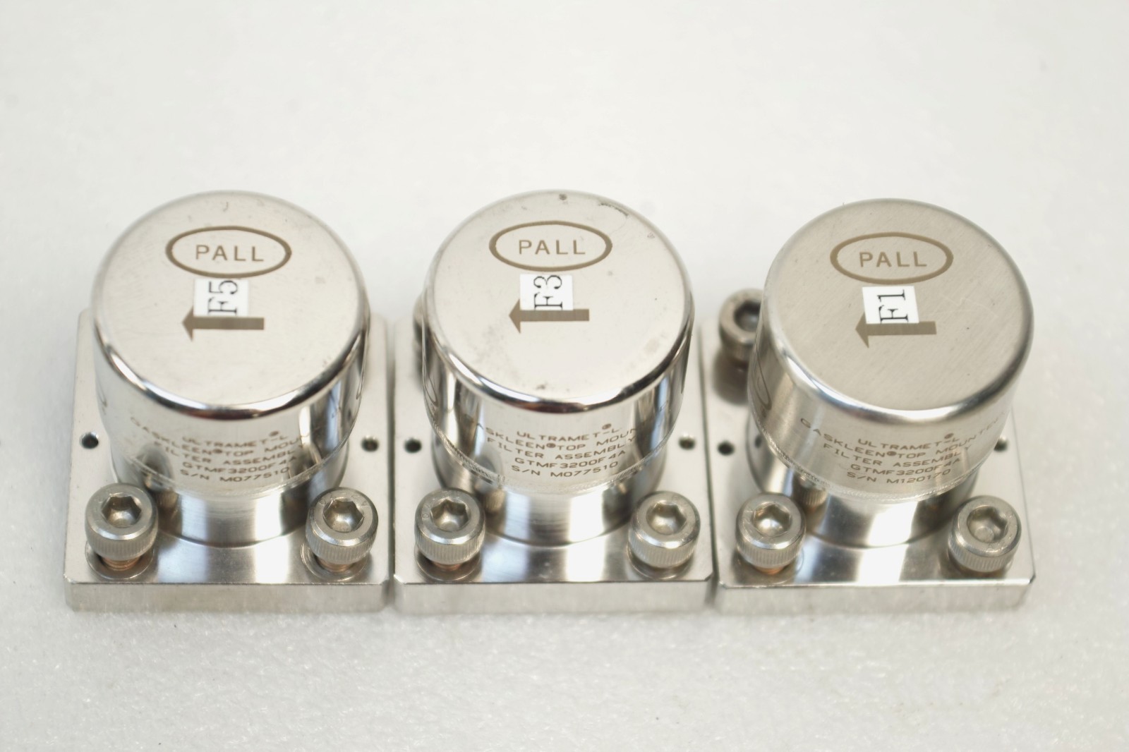 PALL ULTRAMET-L GASKLEEN TOP MOUNTED FILTER ASSEMBLY GTMF3200F4A LOT OF ...