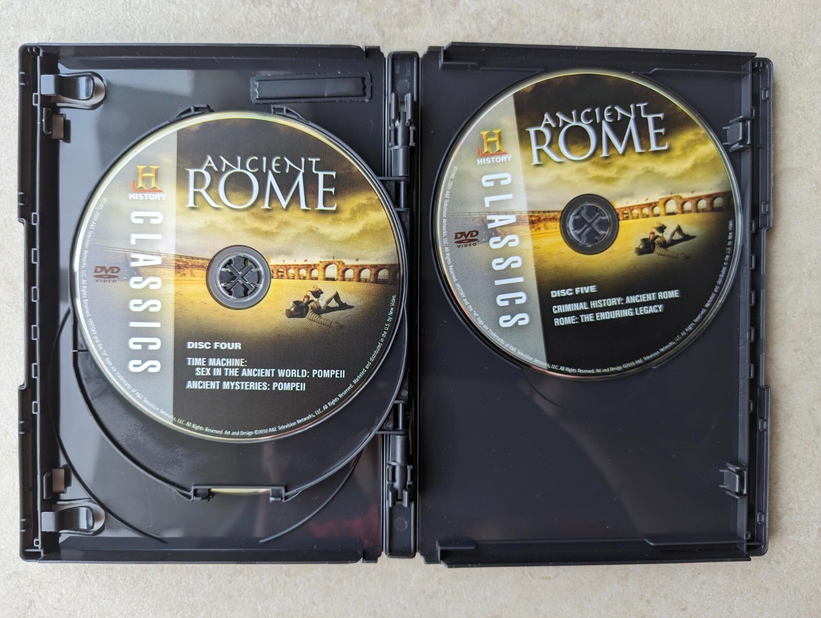5 DVD DISC HISTORY CHANNEL CLASSICS DOCUMENTARIES ANCIENT ROME GREAT ...