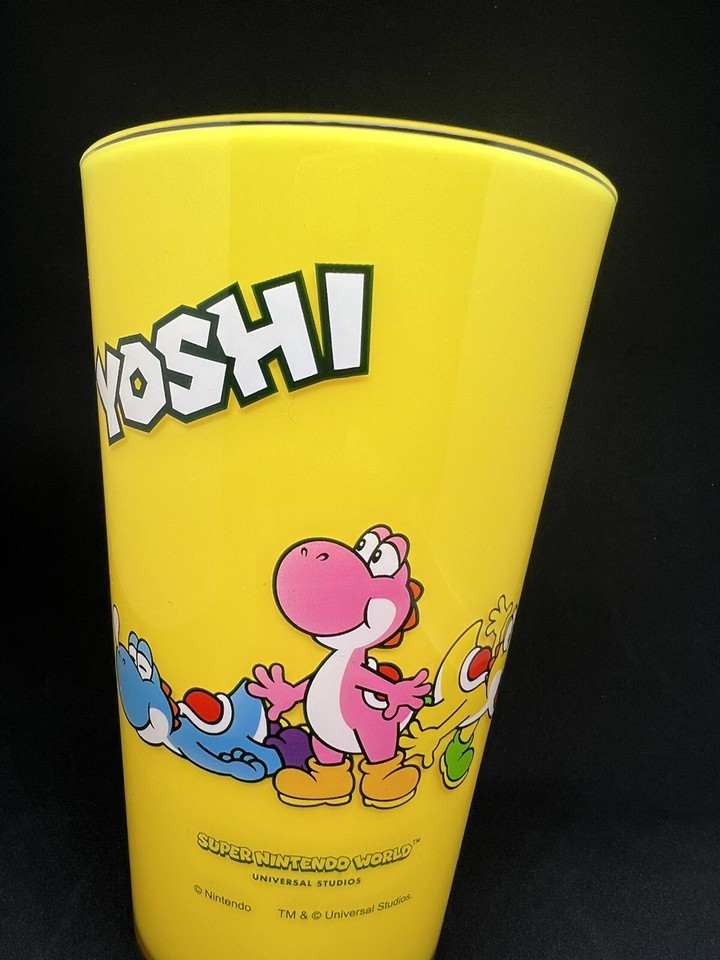 Super Nintendo World Yoshi Yellow Cup Universal Studios Hollywood Mario ...