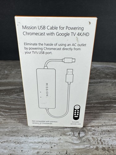 Mission USB Power Cable for Chromecast with Google TV (Power Chromecast ...