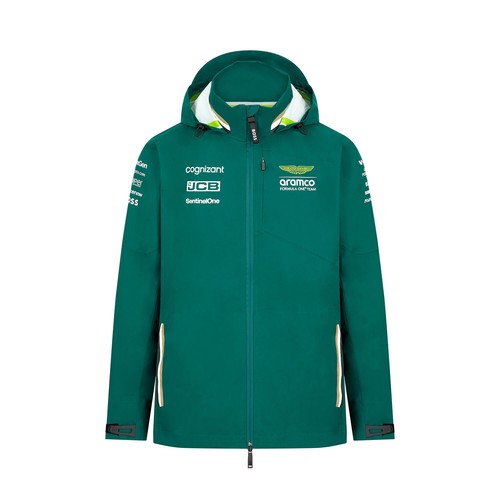 2024 Aston Martin Aramco F1 Men's Team Rain Jacket size XXL | eBay