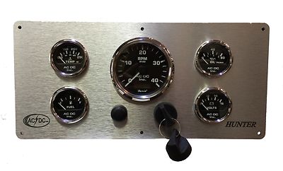 Hunter Sailboat Engine Panel with 5 gauges,Fully wired ready to install ...