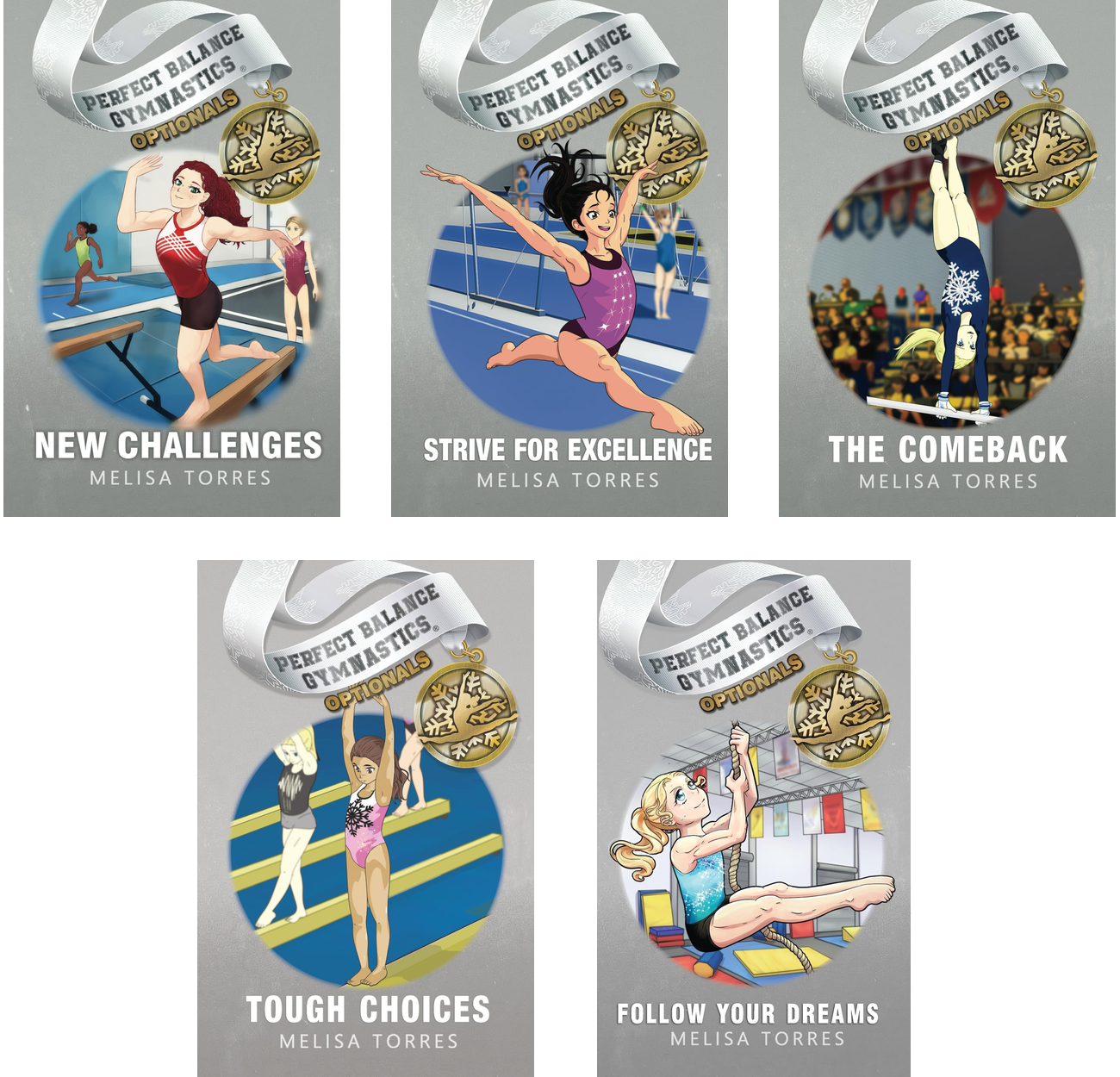 Melisa T Torres Perfect Balance Gymnastics Optionals 5-Book Hardcover Collection | eBay