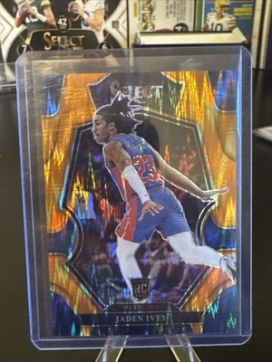 2022-23 Panini Select - Premier Level Jaden Ivey #178 Orange Flash ...