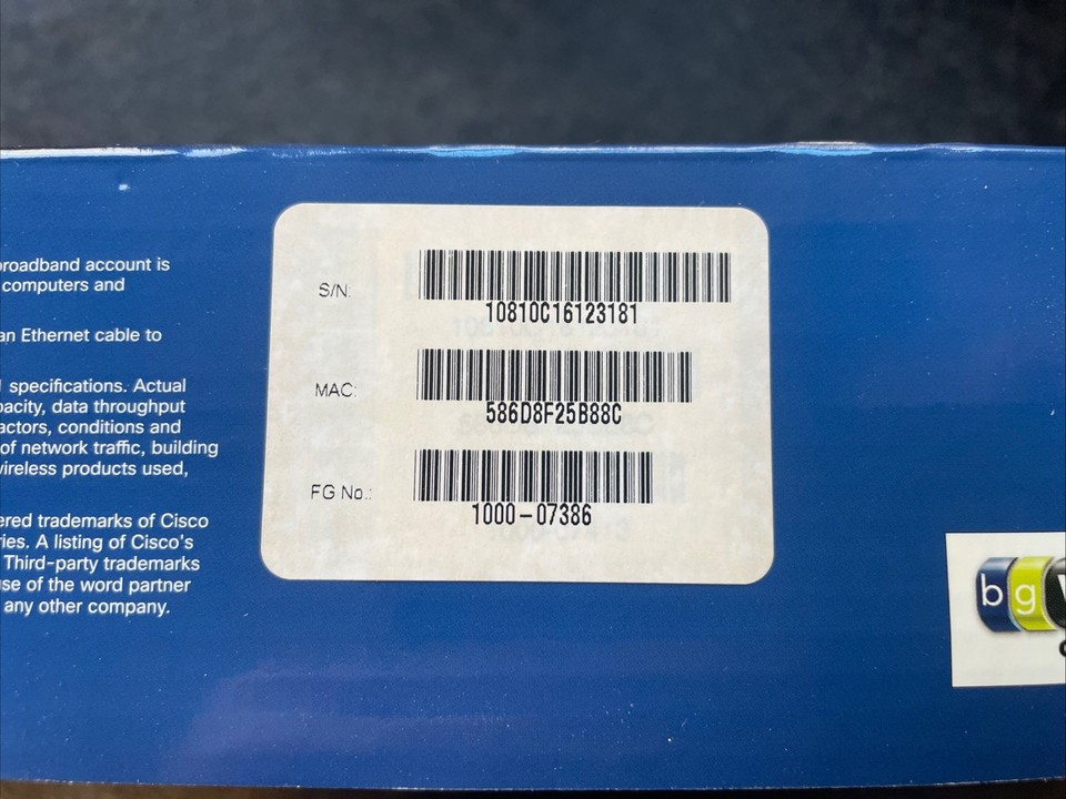 Cisco Linksys E1200 Wireless-N Router And Power Cord | eBay