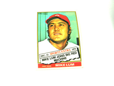 Mike Lum 1976 Topps Traded To Reds card #208T | eBay