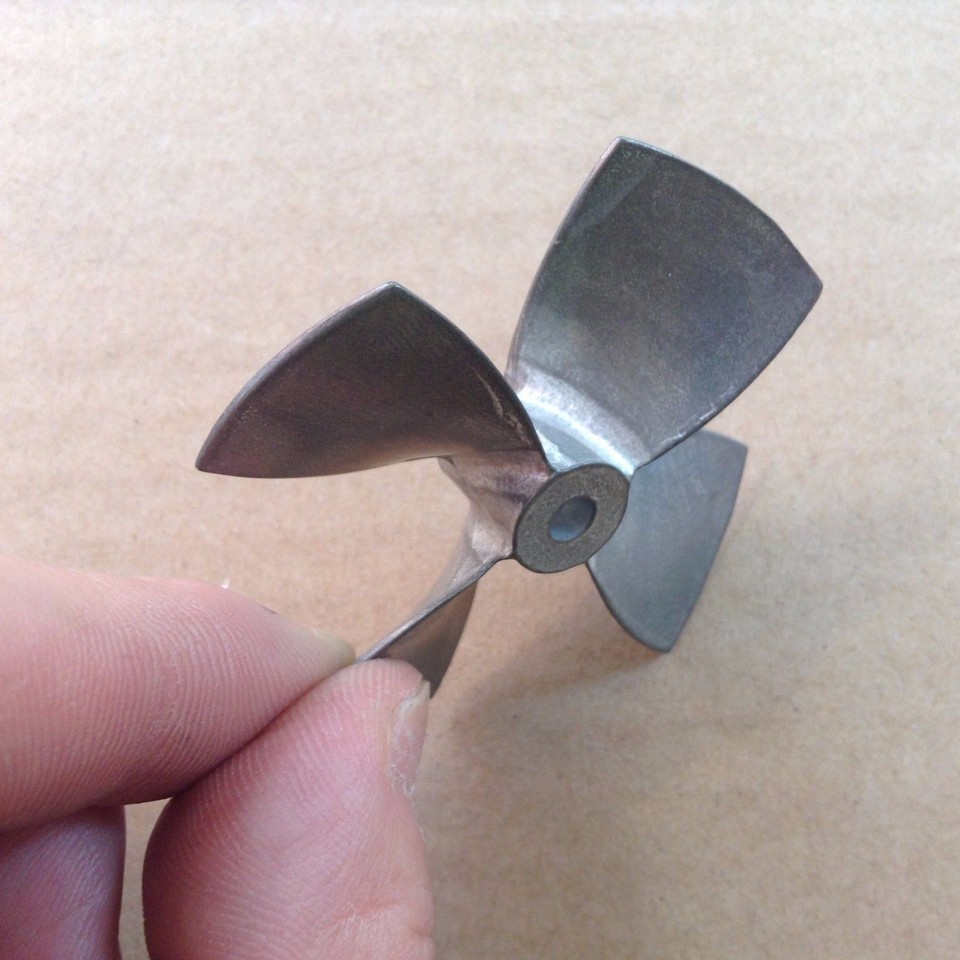 Aluminum Alloy 4 Blade OD 55m Propeller Prop 4mm Shaft RC Boat | eBay