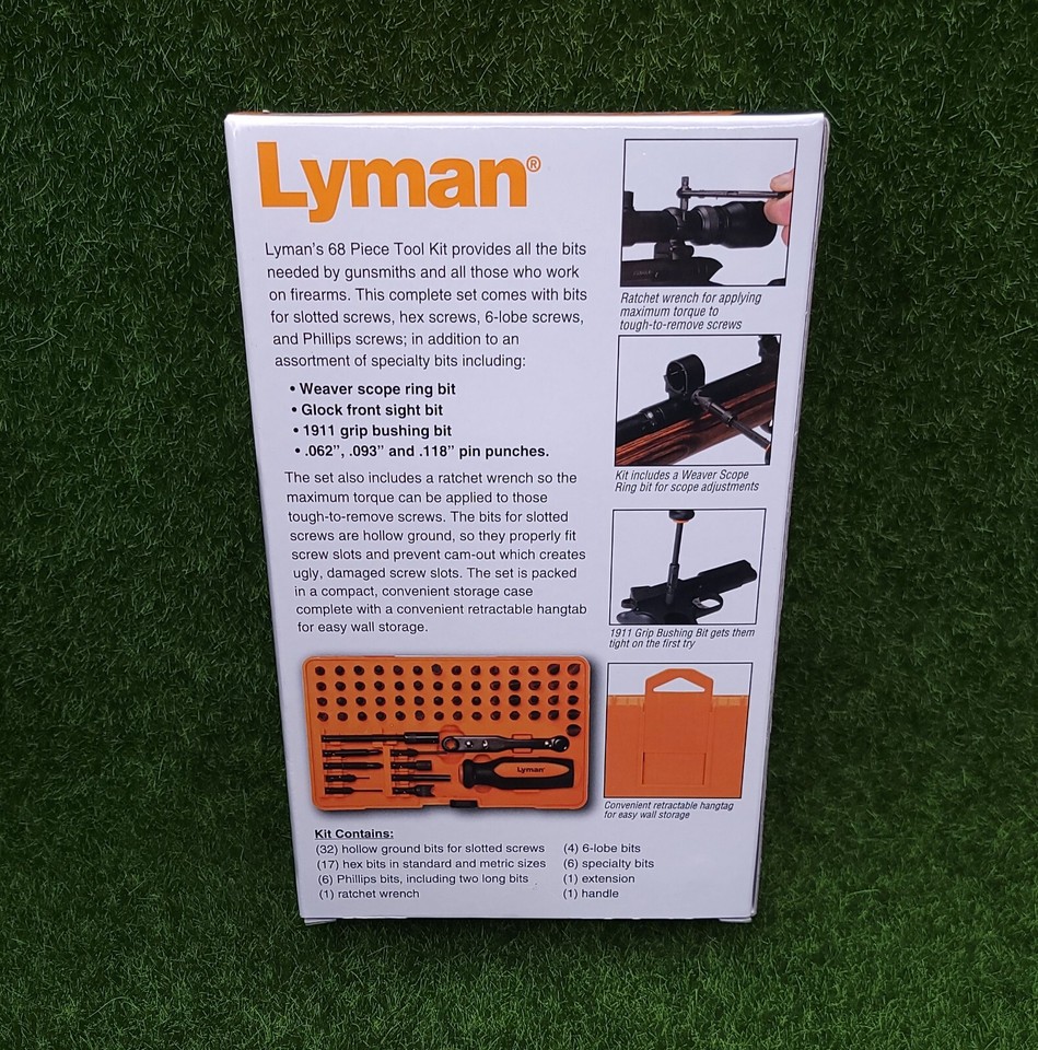 Lyman Master Gunsmithing Tool Kit Orange/Black 68 Piece with Ratchet ...
