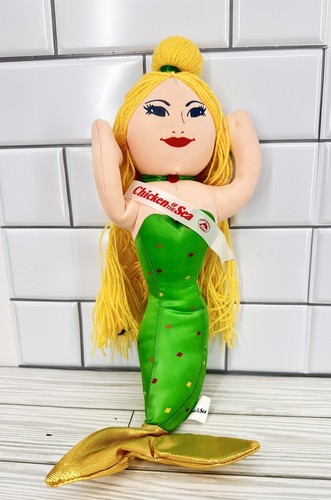 VTG Chicken of the Sea Mermaid 12" Stuffed Plush Doll Tuna Fish ...