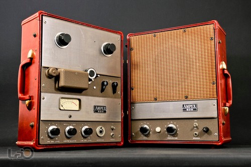 AMPEX MODEL 600 Reel-to-Reel Tape Recorder & Model 620 Speaker ...