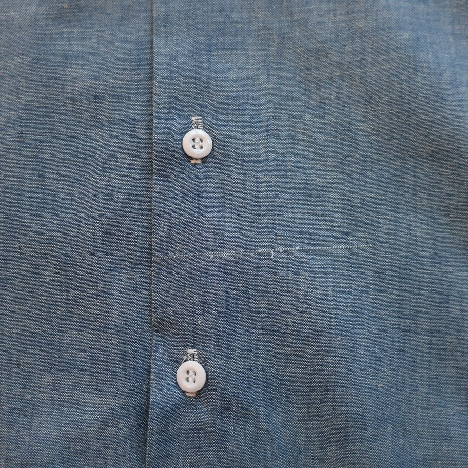 Vintage Deadstock 60s Dickies Chambray Work Shirt Size 15 | eBay