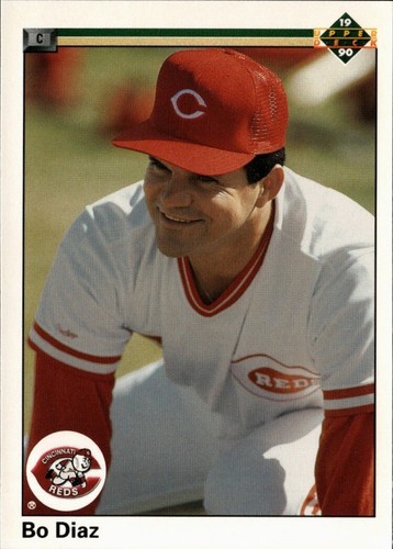 Bo Diaz 1990 Upper Deck Baseball Card #664 MLB Cincinnati Reds Free ...