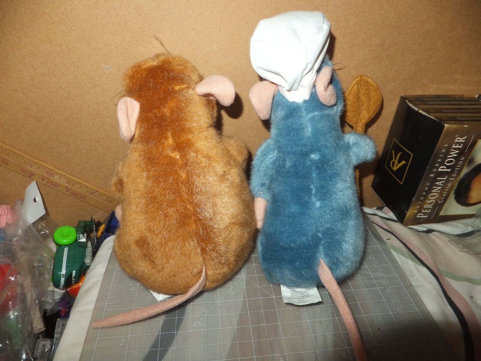 Lot of 2 Disney Store Pixar Ratatouille Remy with Spoon and Emile with ...