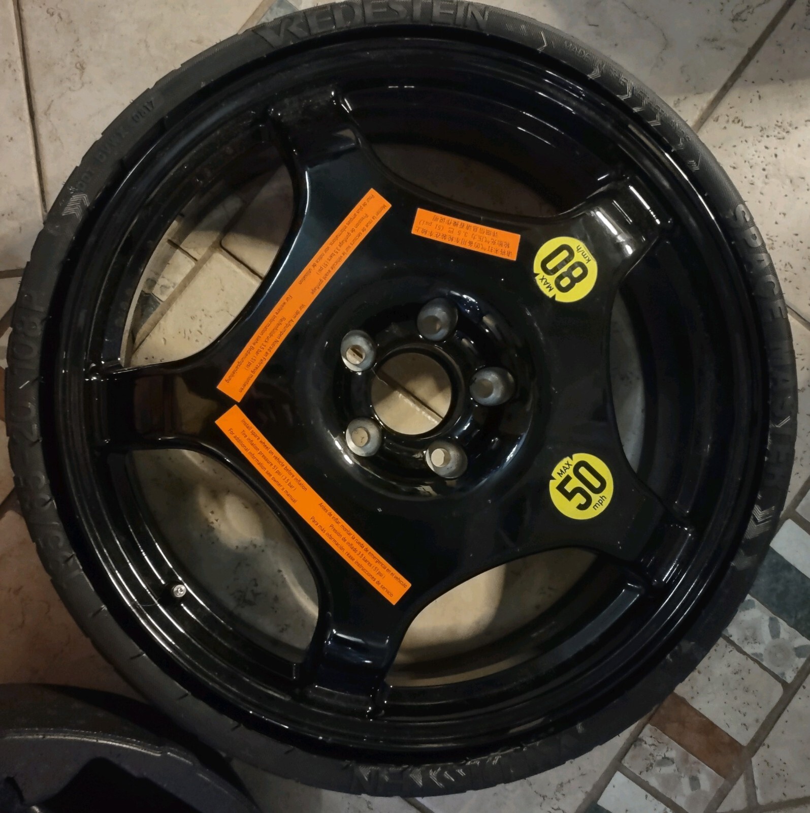 2014-2019 Mercedes-Benz X156 W213 C217 W222 C290 Spare Wheel & Tire ...