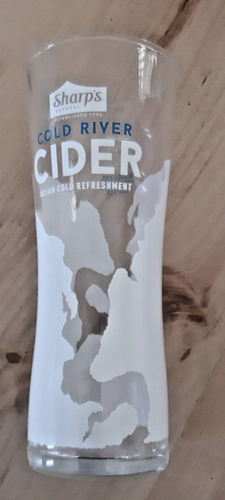 Sharps Cold River Cider Half Pint Glass x4 Drinking Glasses Brewery Bar ...