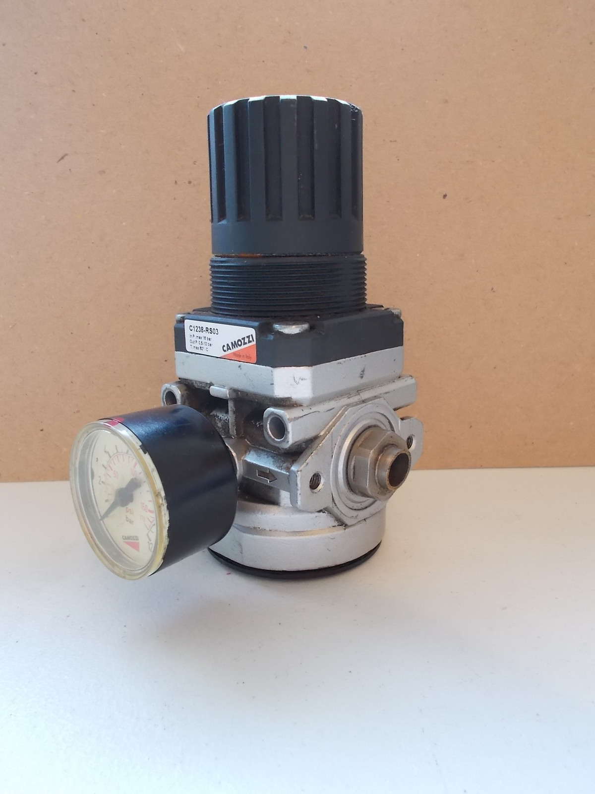 Camozzi C1238-RS03 Filter Regulator In: Max 16 Bar, Out: 0.5-10 Bar ...