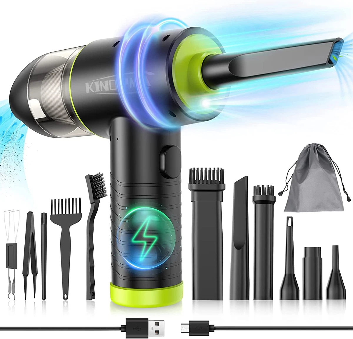 Refillable Compressed Air Can