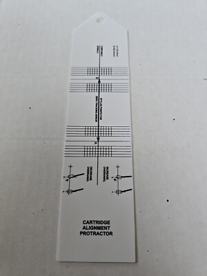 Turntable Cartridge Stylus Alignment Protractor Tool Durable Plastic ...
