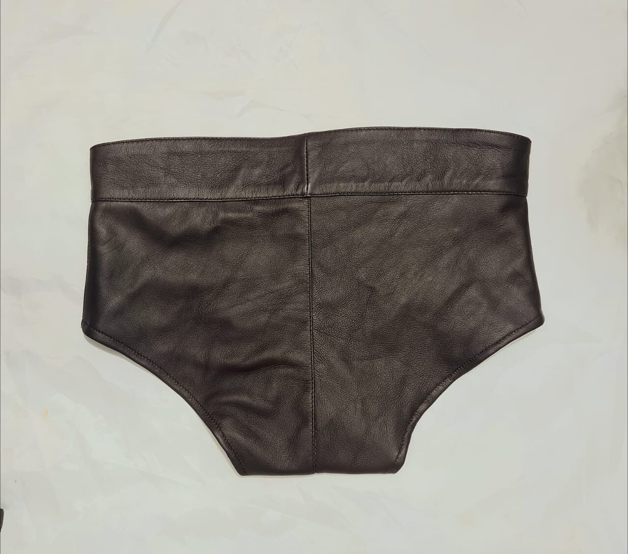 Men's lambskin Brown Leather Briefs Real Soft Leather Jockstrap Thong ...
