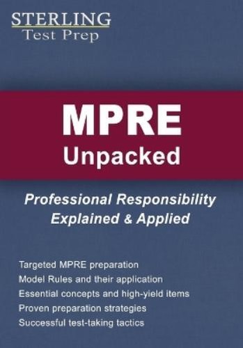 Sterling Test Prep MPRE Unpacked (Poche) 9798885571715 | eBay