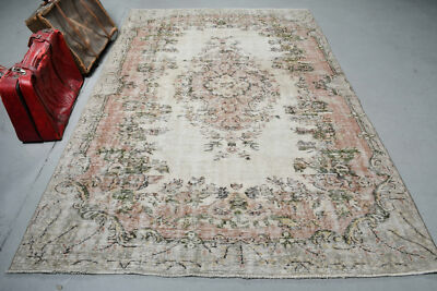 Oushak Rug, Anatolian Rug, Turkish Rug, 5.9x8.9 ft Large Rugs, Vintage ...