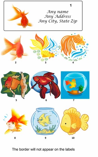 30 Personalized Fishing Fish Address labels (Fi3) | eBay