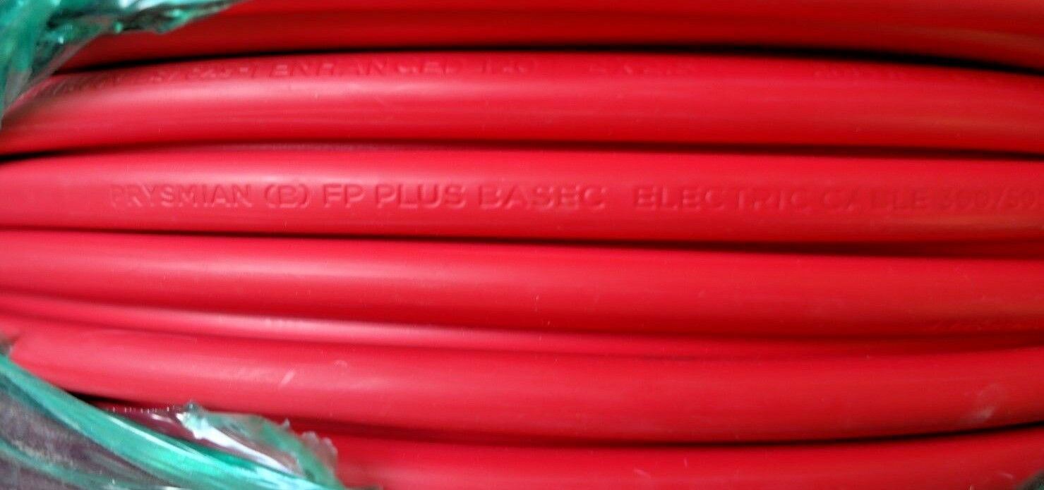 2.5mm Red 2 Core + Earth FP200 Fire Alarm & Em Lighting Fireproof Cable Per M | eBay