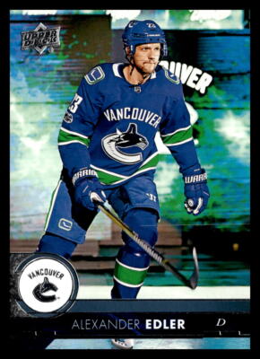 2017-18 Upper Deck #423 Alexander Edler Vancouver Canucks Hockey Card ...