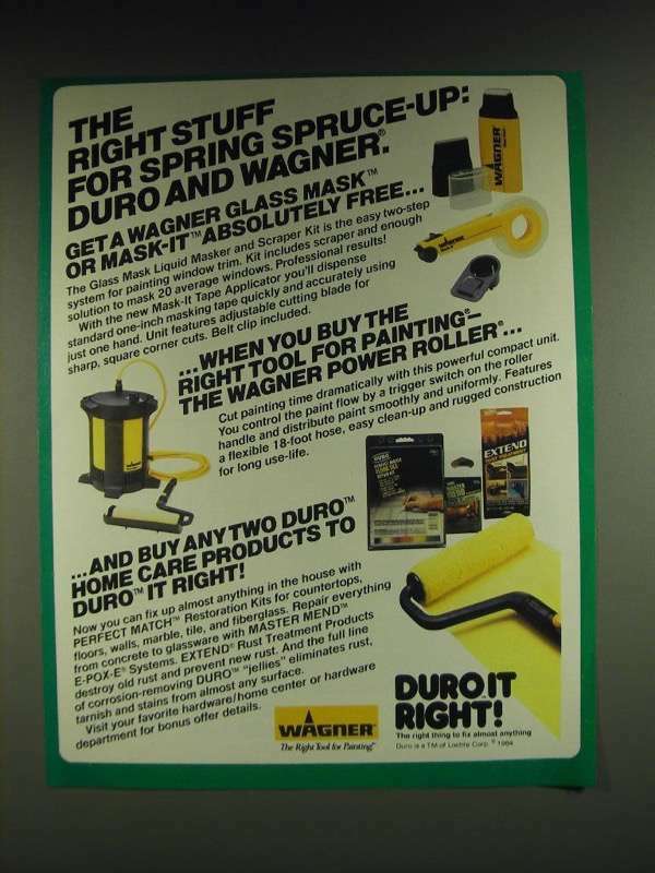 1985 Wagner Glass Mask, Mask It, Power Roller and Duro Home Care ...