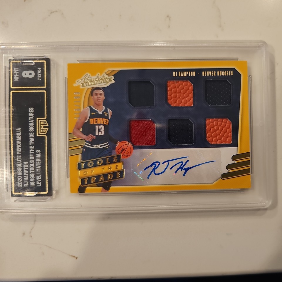 2020-21 Memorabilia - ToT Six Swatch Signatures R.J. Hampton #TT6-RJH ...