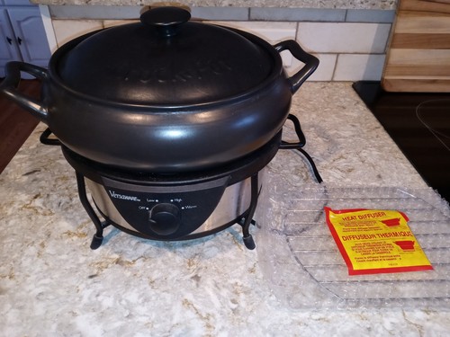 VersaWare Rival Crock Pot Slow Cooker Stoneware SC7500 5 Qt w/ Heat ...