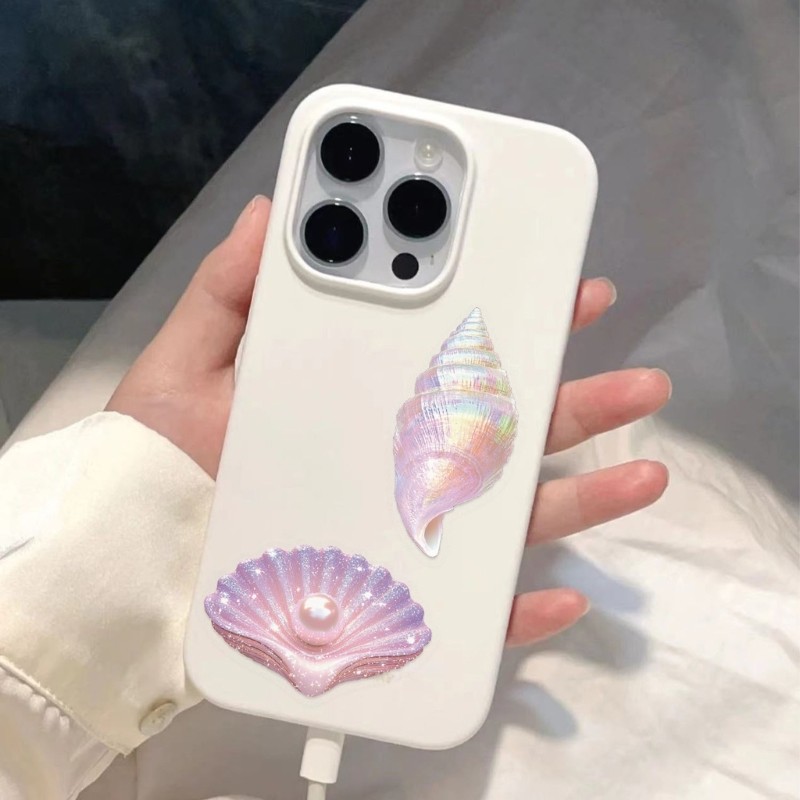 Sparkling Seashells Design PET Stickers 50 Sheets Phone Case Laptop ...