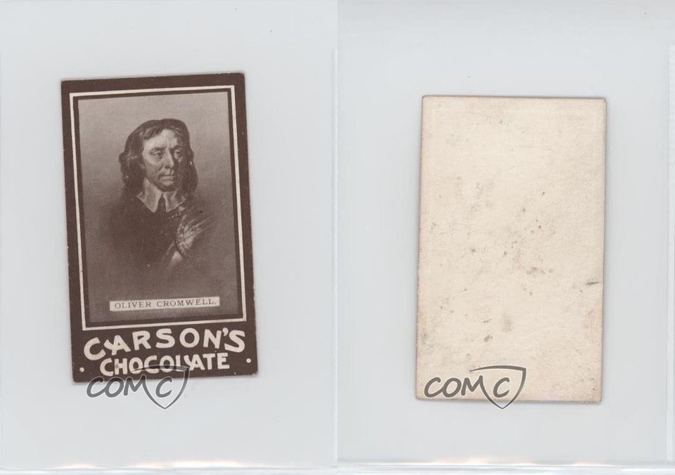1901 Carson's Chocolate Oliver Cromwell 0d08 | eBay