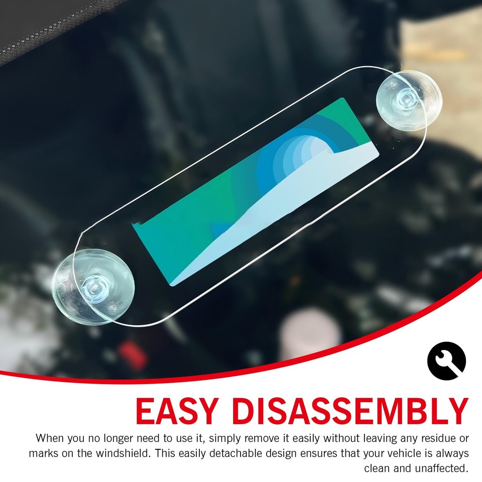 2 PCS EZ Pass Holder, Windshield Ipass Sticker Holder, Acrylic ...