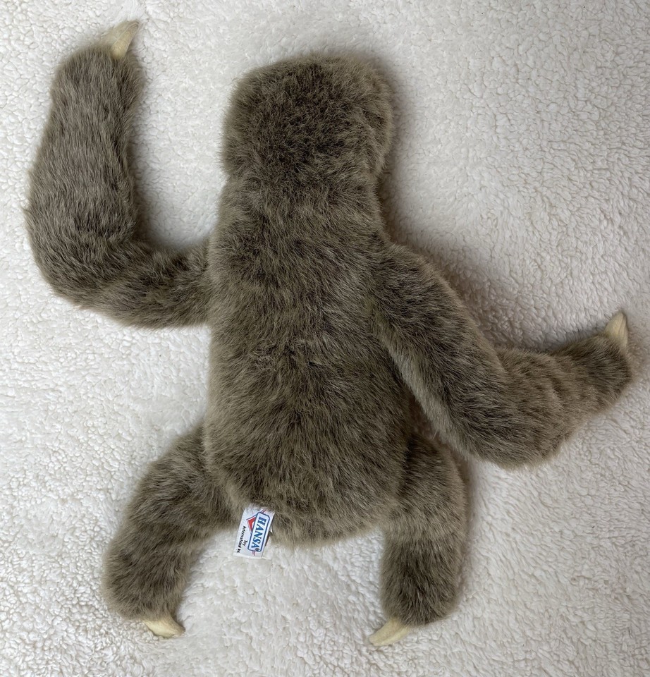 SLOTH Realistic Large PLUSH HANSA 17” 2010, Moveable Head | eBay