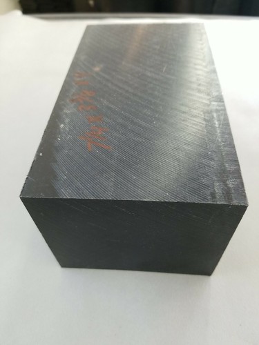 BLACK UHMW RECTANGLE BAR Machinable Plastic Flat Stock 3-3/8x4x7-1/4 ...