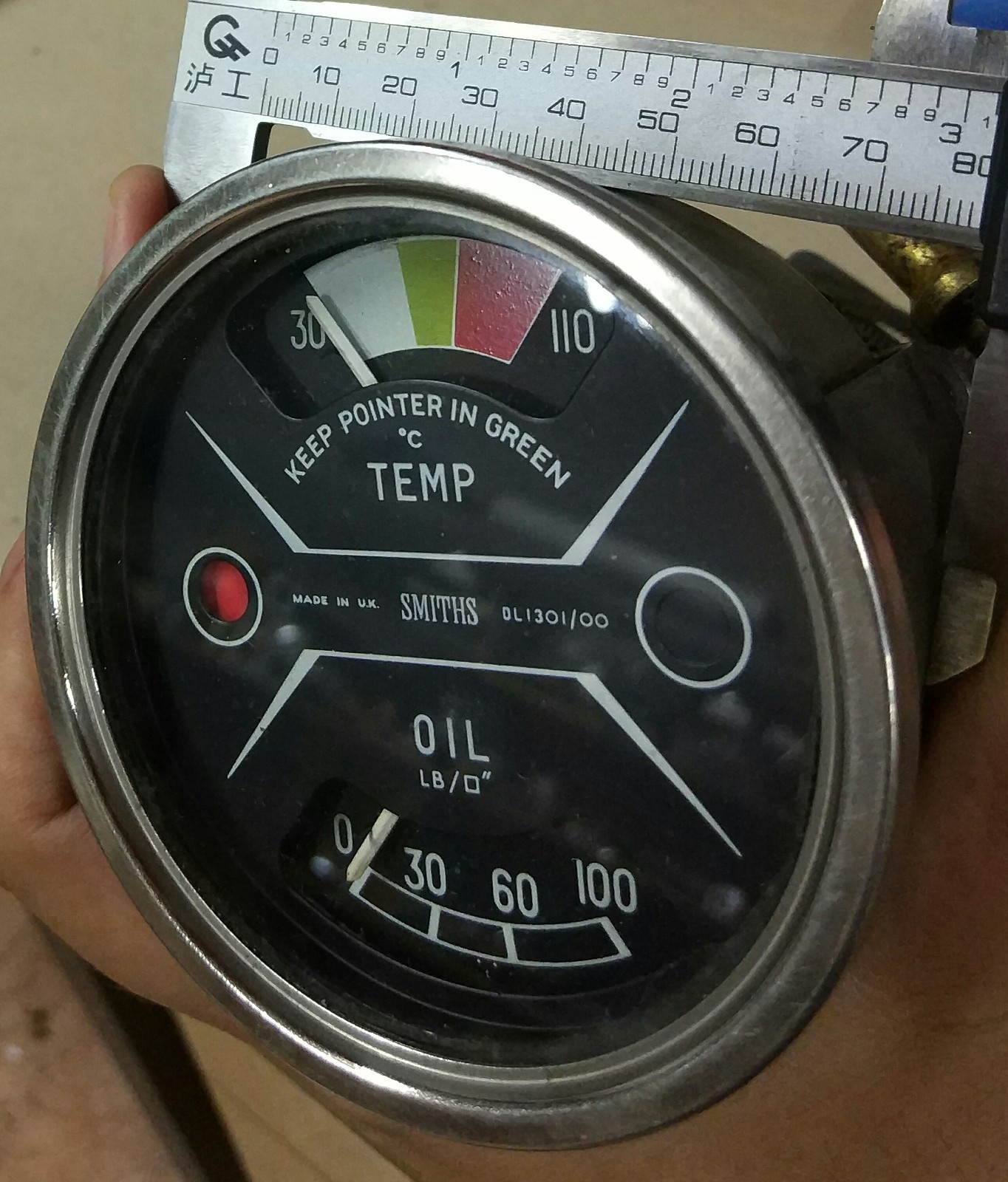 SMITHS DUAL OIL PRESSURE AND TEMPERATURE GAUGE | eBay