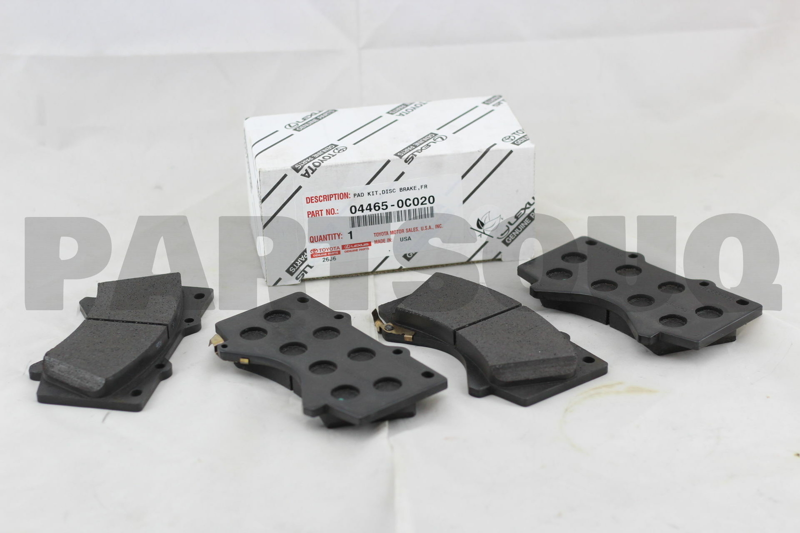 044650C020 Genuine Toyota PAD KIT, DISC BRAKE, FRONT 04465-0C020 | eBay