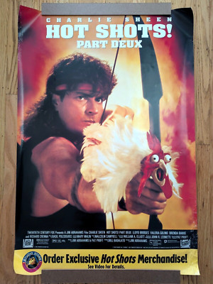 Vintage Hot Shots Part Deux 1993 Original Movie Poster Video Promo ...