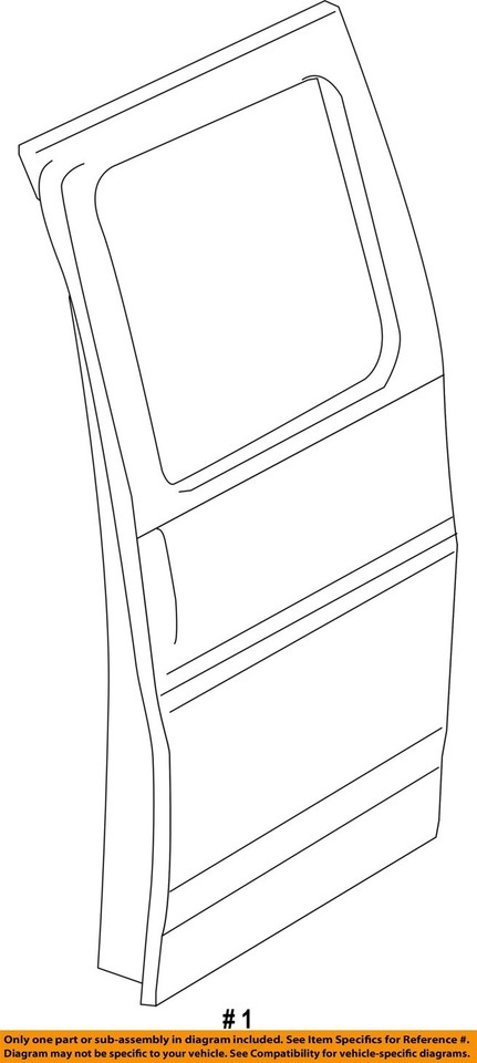 GM OEM 96-24 Express 1500 Side Loading Door Door Components-Door Shell ...