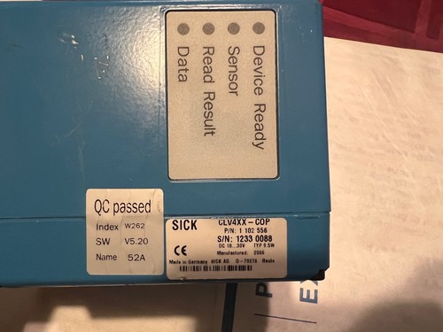 SICK CLV490 1102556 Bar Code Scanner, SW V 5.20, Good working! | eBay